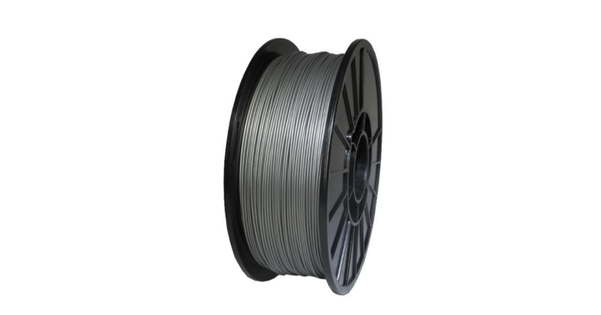 Push Plastic Silver Metallic PLA Filament Spool - 3 / 10 / 25 kg: Buy ...